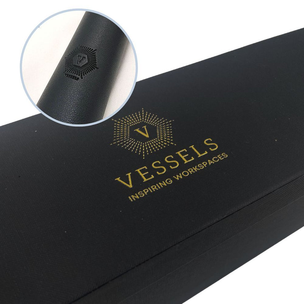 VESSELS Desk Setup Essentials Bundle Leather Mousepad, Coaster, Cellph ...